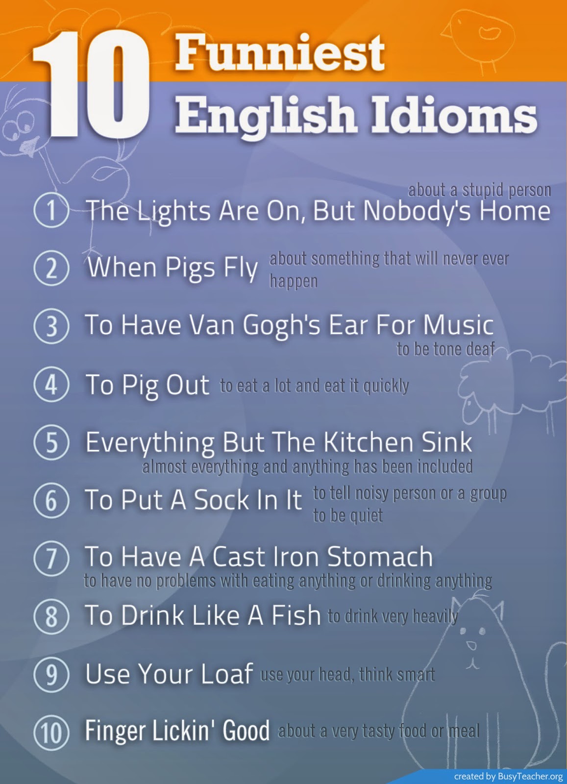 Funniest English Idioms ~ A Connected World