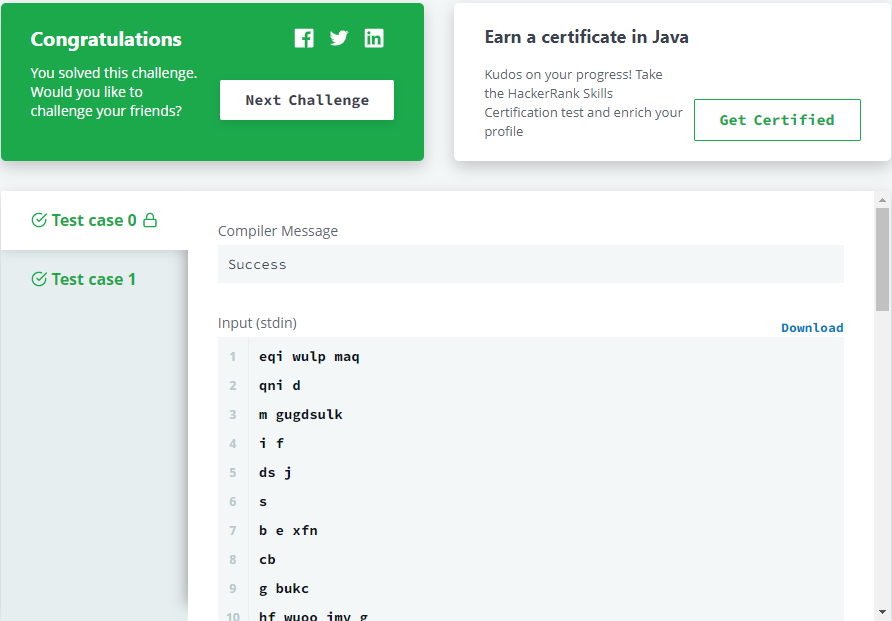 Java End Of File Hackerrank Solution In Java