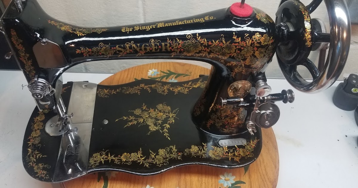Selby Sewing Machines: 1889 Singer VS2 with Floral Decals