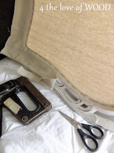 4 the love of wood: HOW TO UPHOLSTER AN OPEN CHAIR BACK - step one