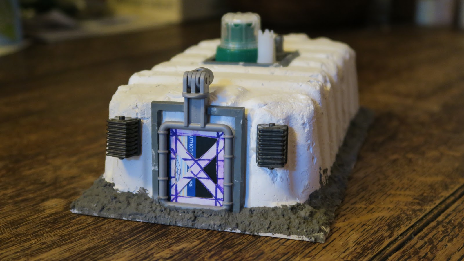 Indelible Ink Studio: Trash Terrain: Papier Mache Bunkers & Buildings