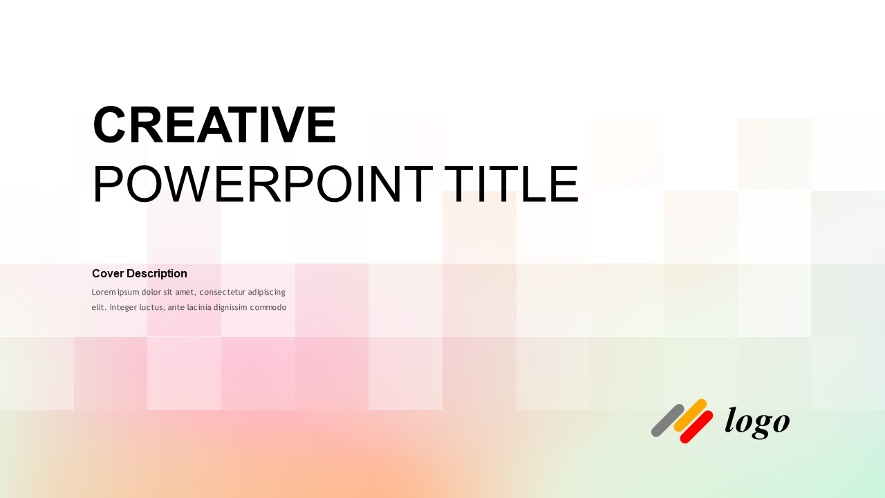 Square Overlay Gradient PowerPoint Templates - PowerPoint Free