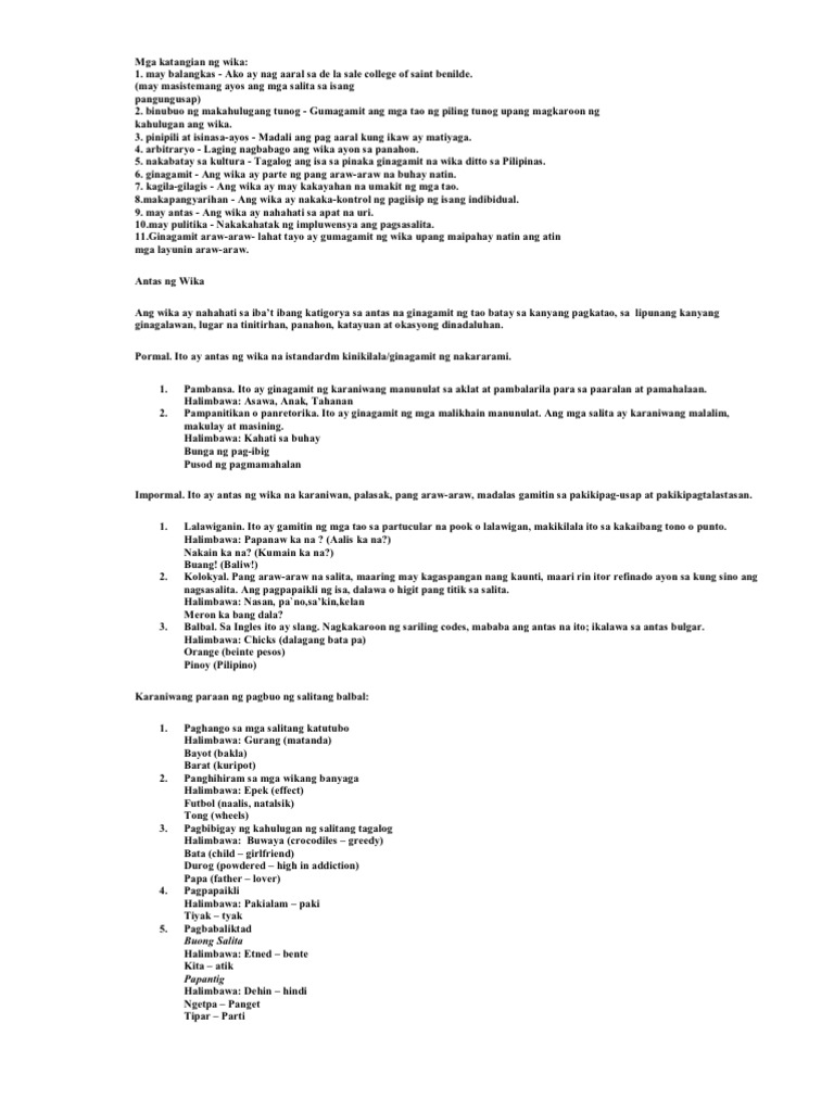 balbal na salita - philippin news collections