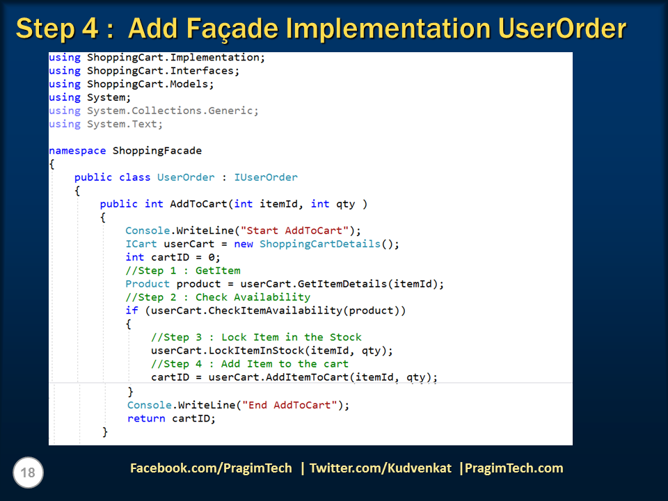 Sql Server Net And C Video Tutorial Facade Design Pattern Slides