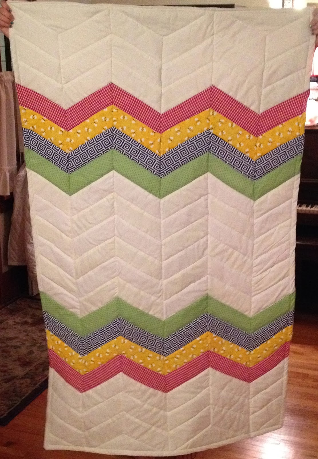 Chevron Baby Quilt Tutorial