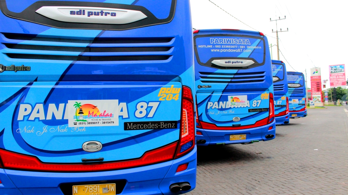 Foto Bus Pandawa Jetbus 2 HD Biru - Kumpulan Foto Bis