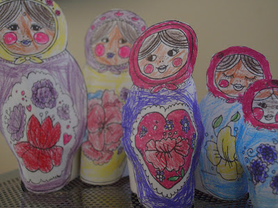 Printable Russian Nesting Dolls