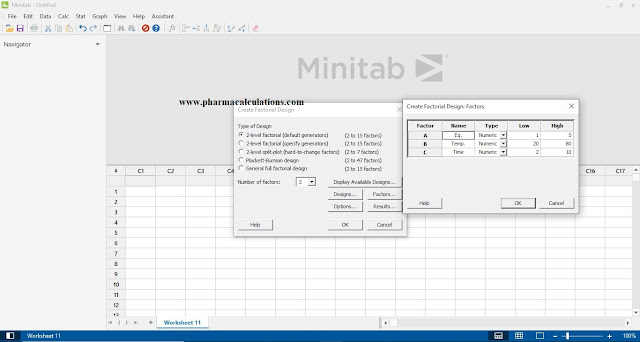 Design Of Experiments (DOE) in Minitab - Pharma Engineering