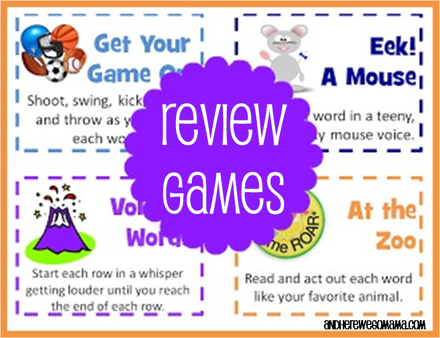 And Here We Go!: Review Games We've Used So Far