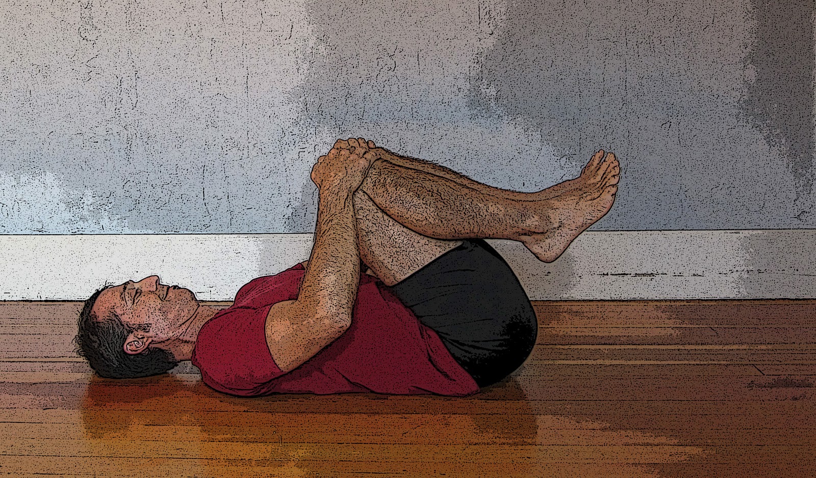 Featured Pose: Knees to Chest Pose (Apanasana) ~ multiple fitness