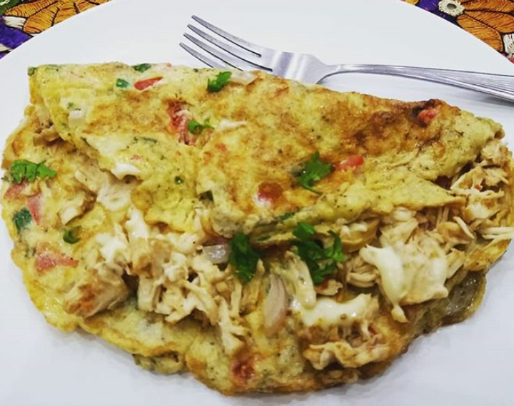 Chicken Stuffed Omelette