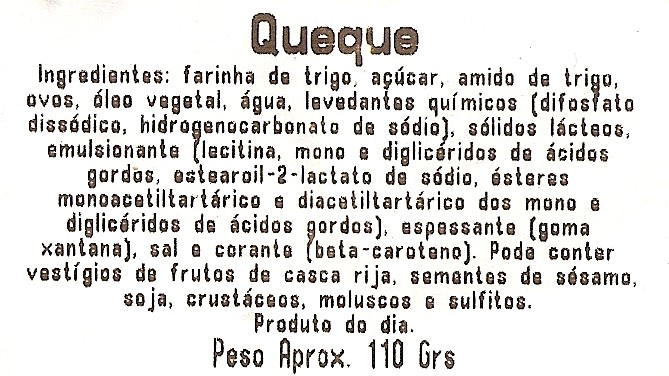 Outras Comidas: Queques (receita tradicional)