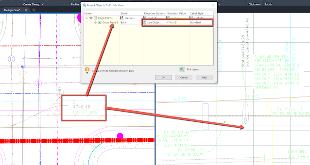 Projecting Objects to Profile (Or Section) Views | Autodesk Civil 3D ...