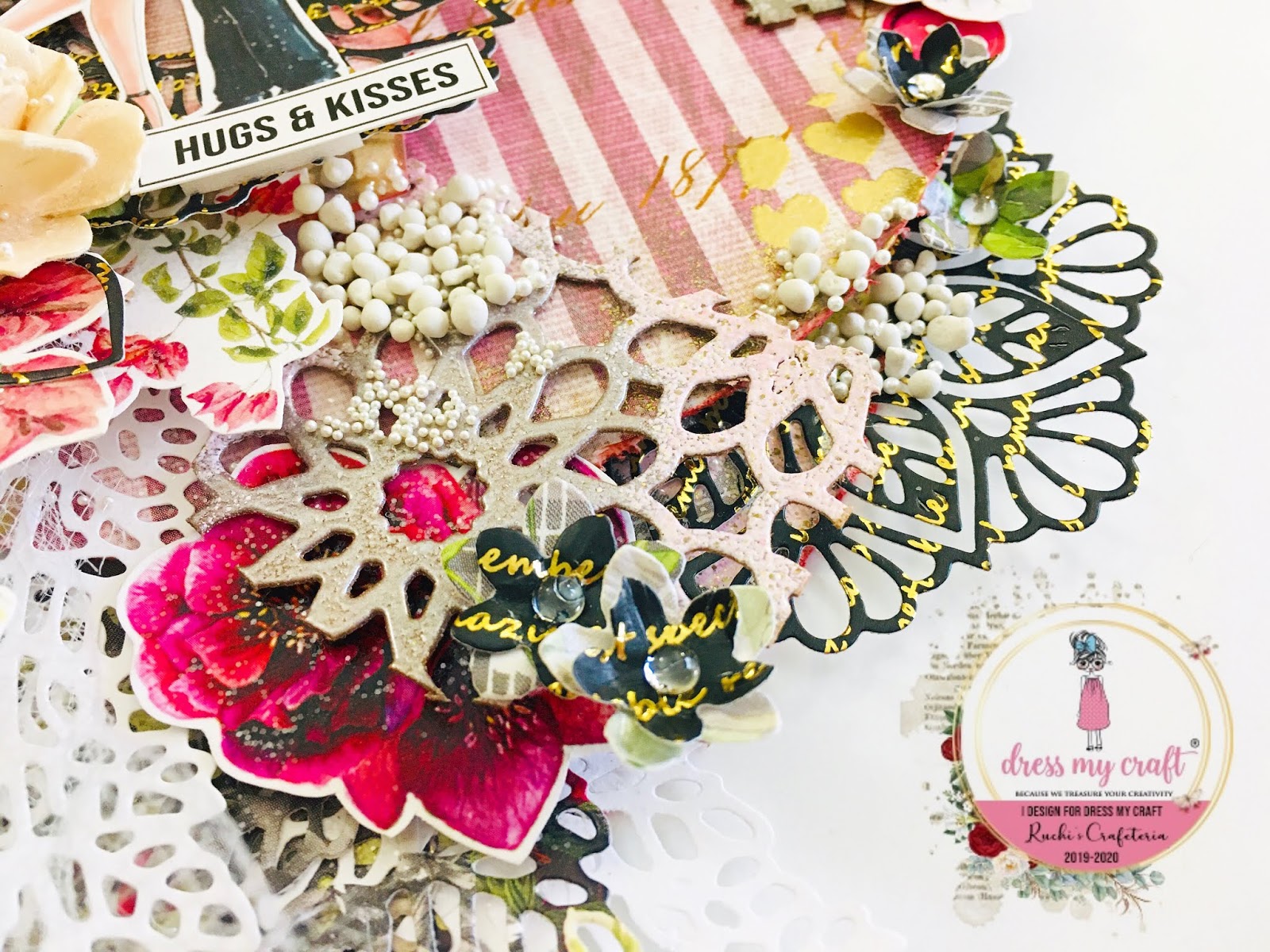 Dress My Craft: Pictorial- A Valentine Layout With 'Be Mine' Paper ...