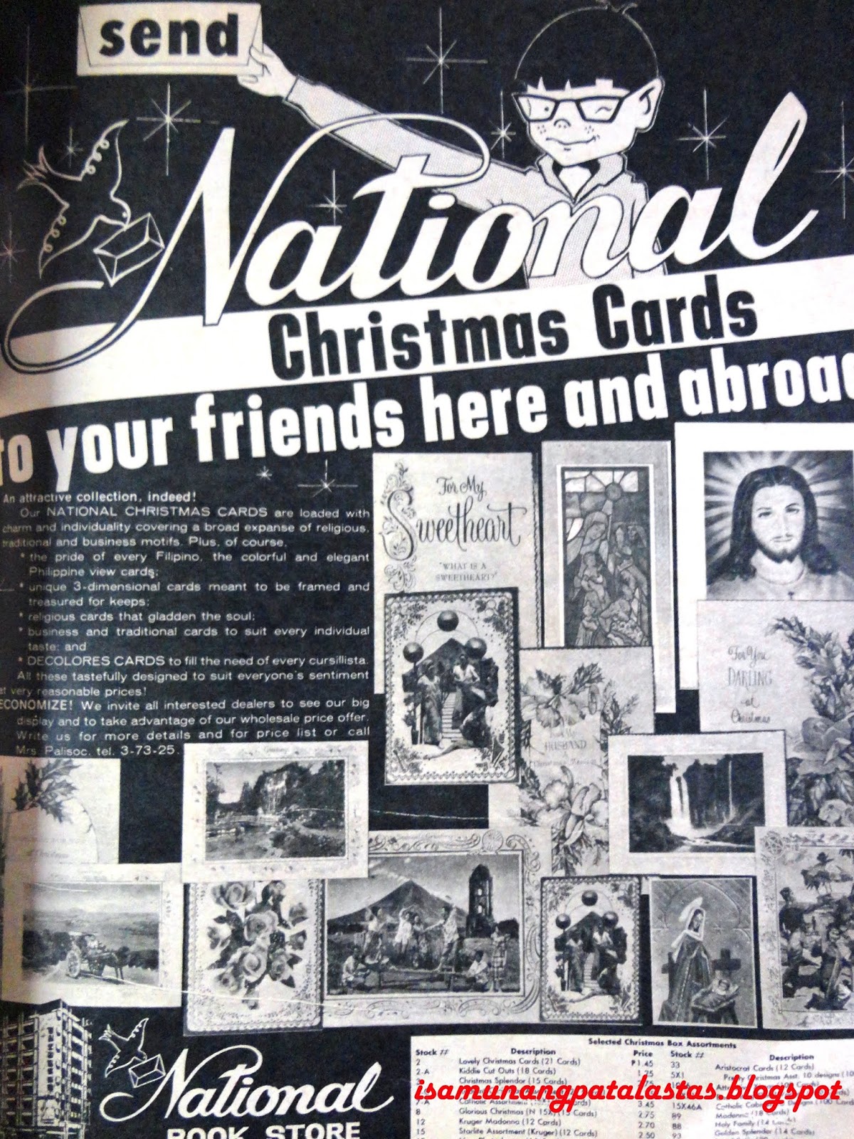 ISA MUNANG PATALASTAS: 259. Send Your Cards Early: NATIONAL BOOK STORE ...