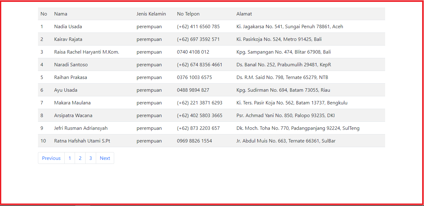 Cara Membuat Pagination PHP MySQL dan Bootstrap - Sahretech Cara Membuat Pagination PHP MySQL dan Bootstrap - Sahretech