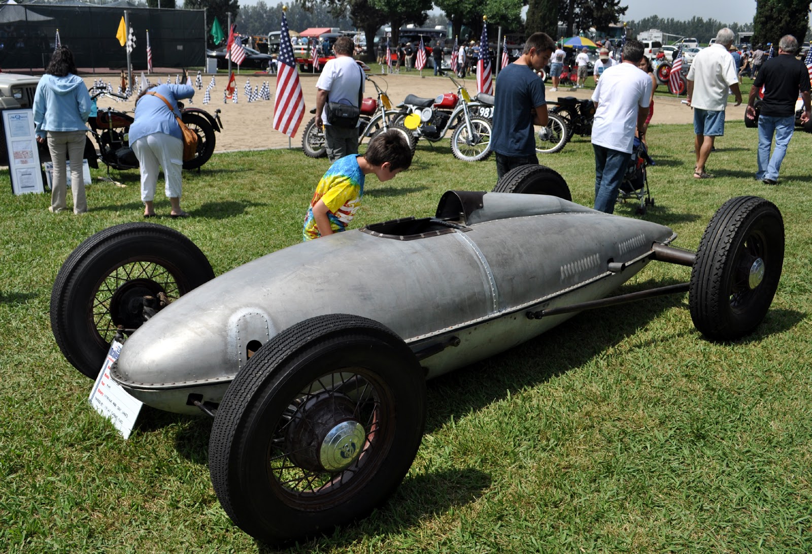 Just A Car Guy: 1949 Bellytank dry lakes streamliner at the Steve ...