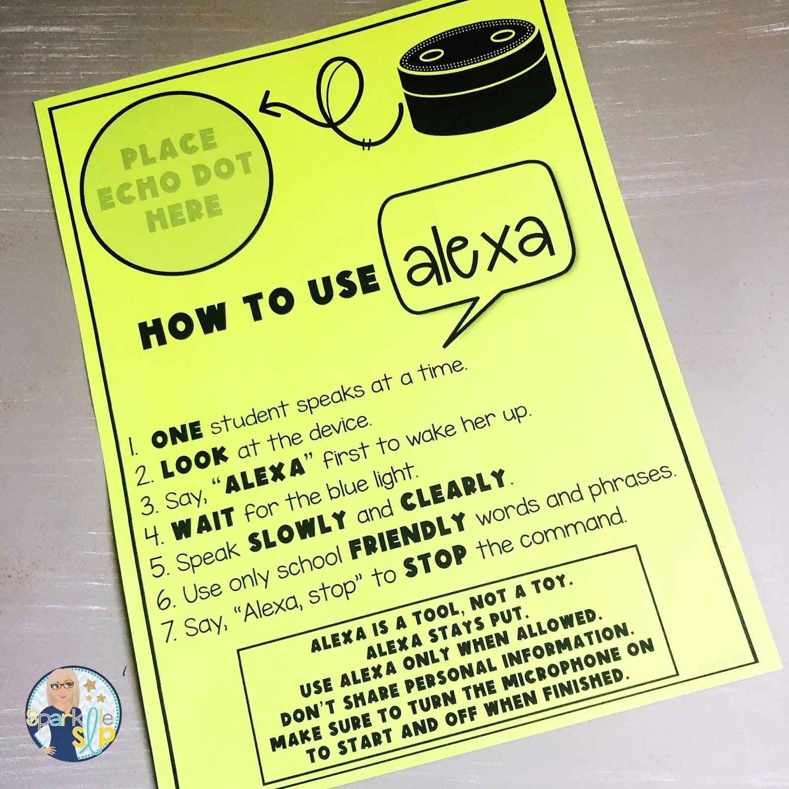 Alexa in the Speech Room - Sparklle SLP