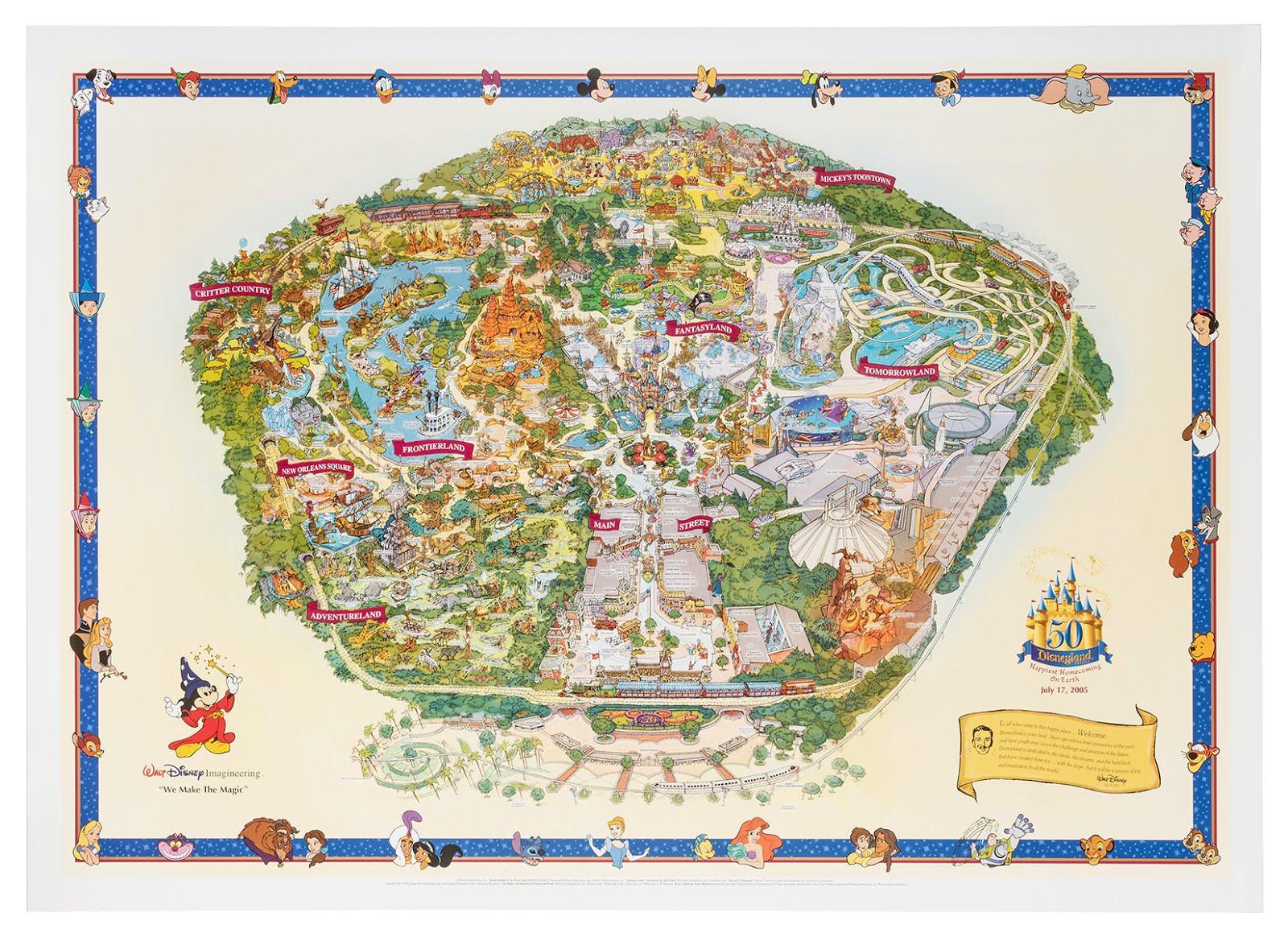 Disneyland Map 1995