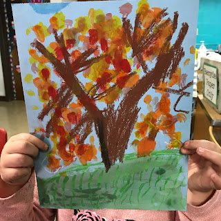 Elements of the Art Room: Kindergarten Fall Trees
