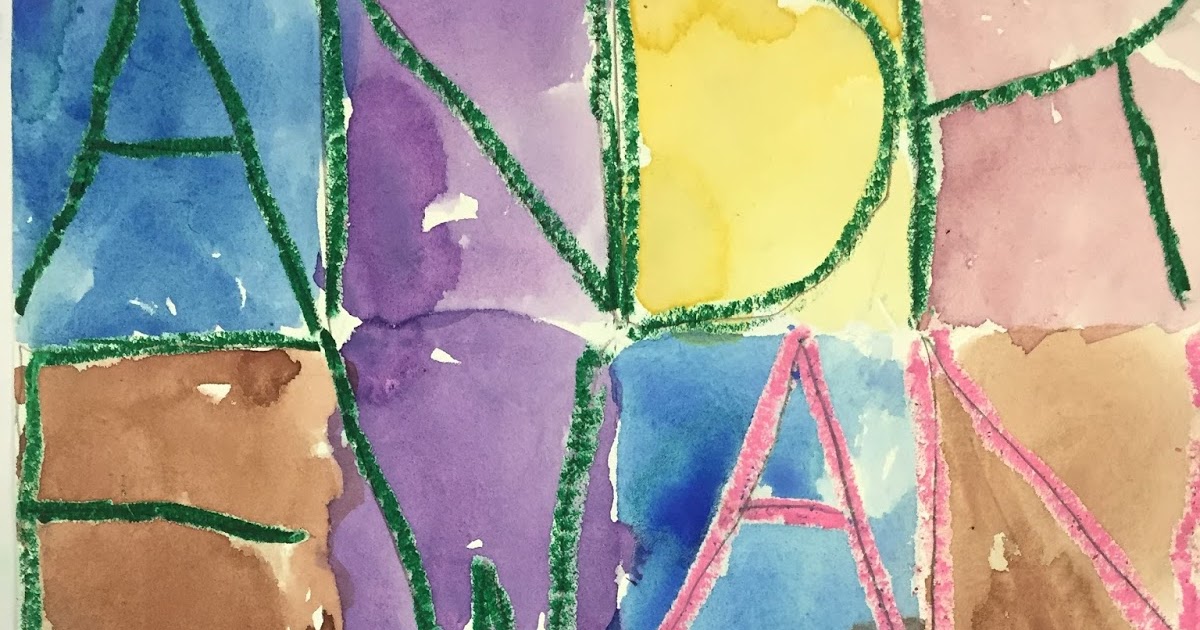 Thomas Elementary Art: 1st Grade Jasper Johns Names