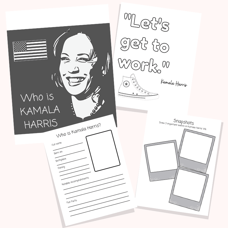 Who Is Kamala Harris? FREE Printable Pack | Sunny Day Family