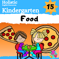 ESL/EFL Preschool Teachers: Food Unit Small Cards Activities for ...
