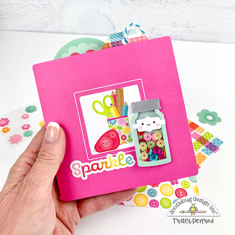 Doodlebug Design Inc Blog: CUTE & CRAFTY ACCORDION MINI ALBUM | with Traci