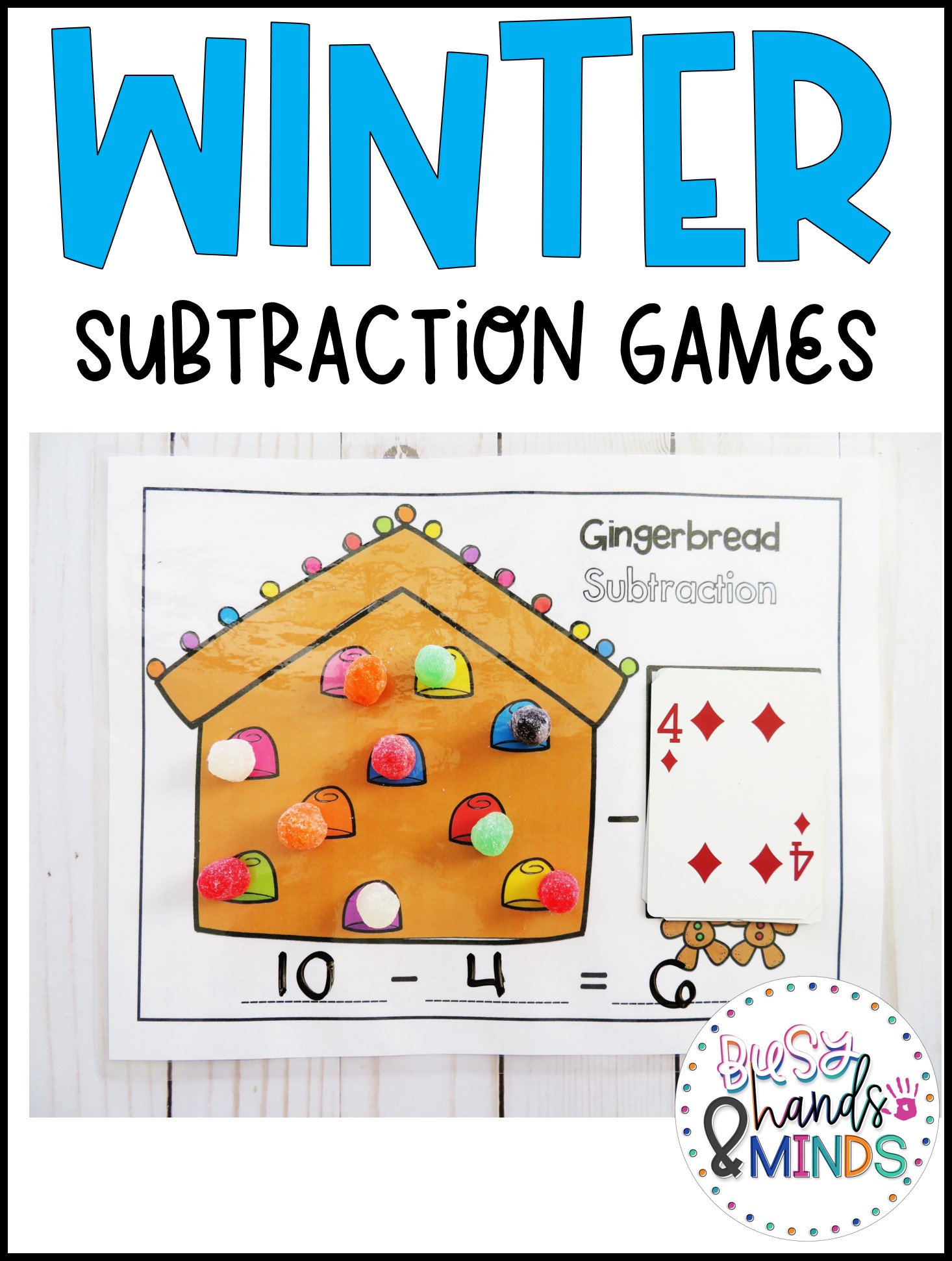 Winter Addition and Subtraction Games | Busy Hands and Minds