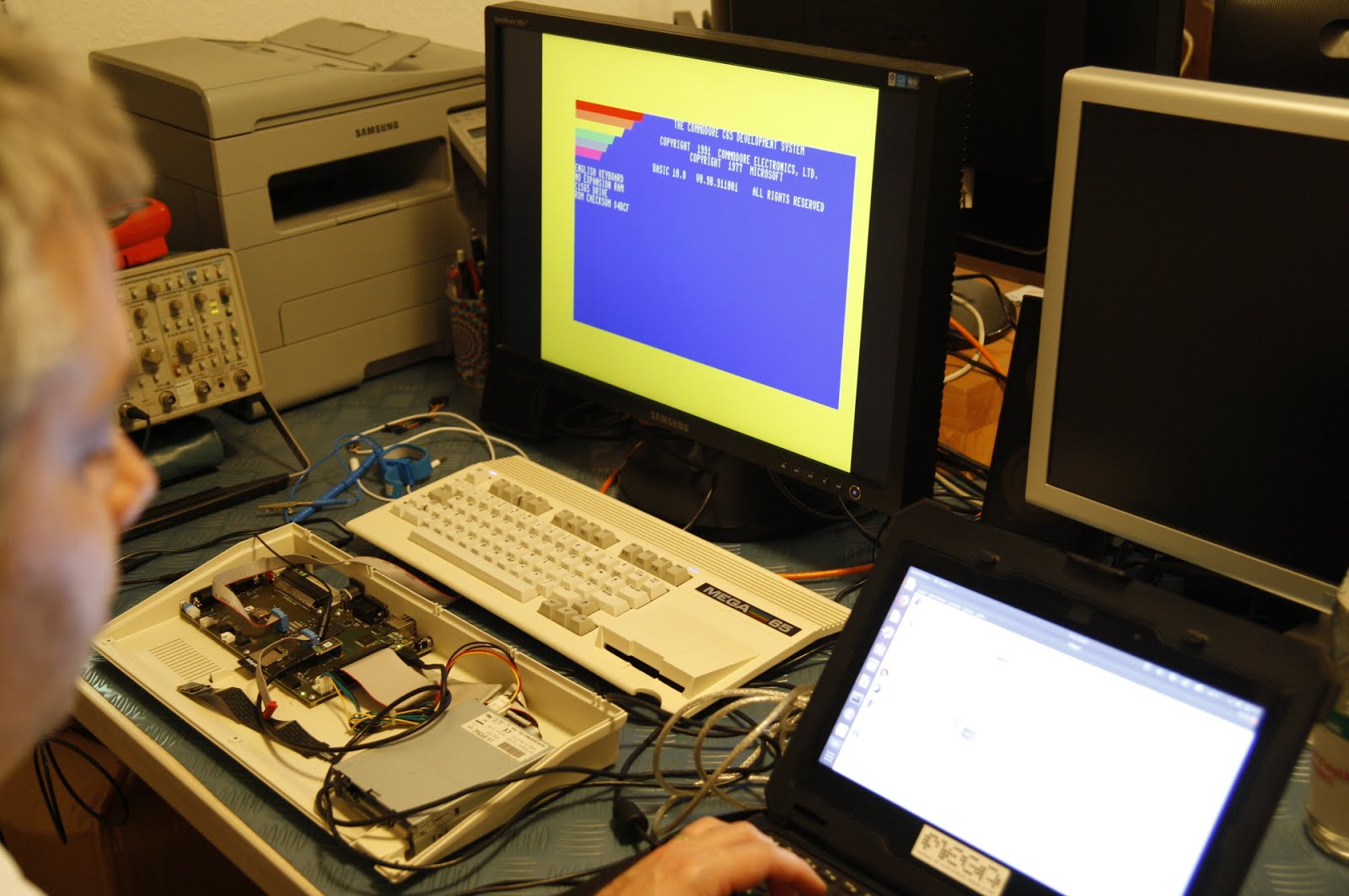Making a C64/C65 compatible computer: Bringing up the SD card interface ...