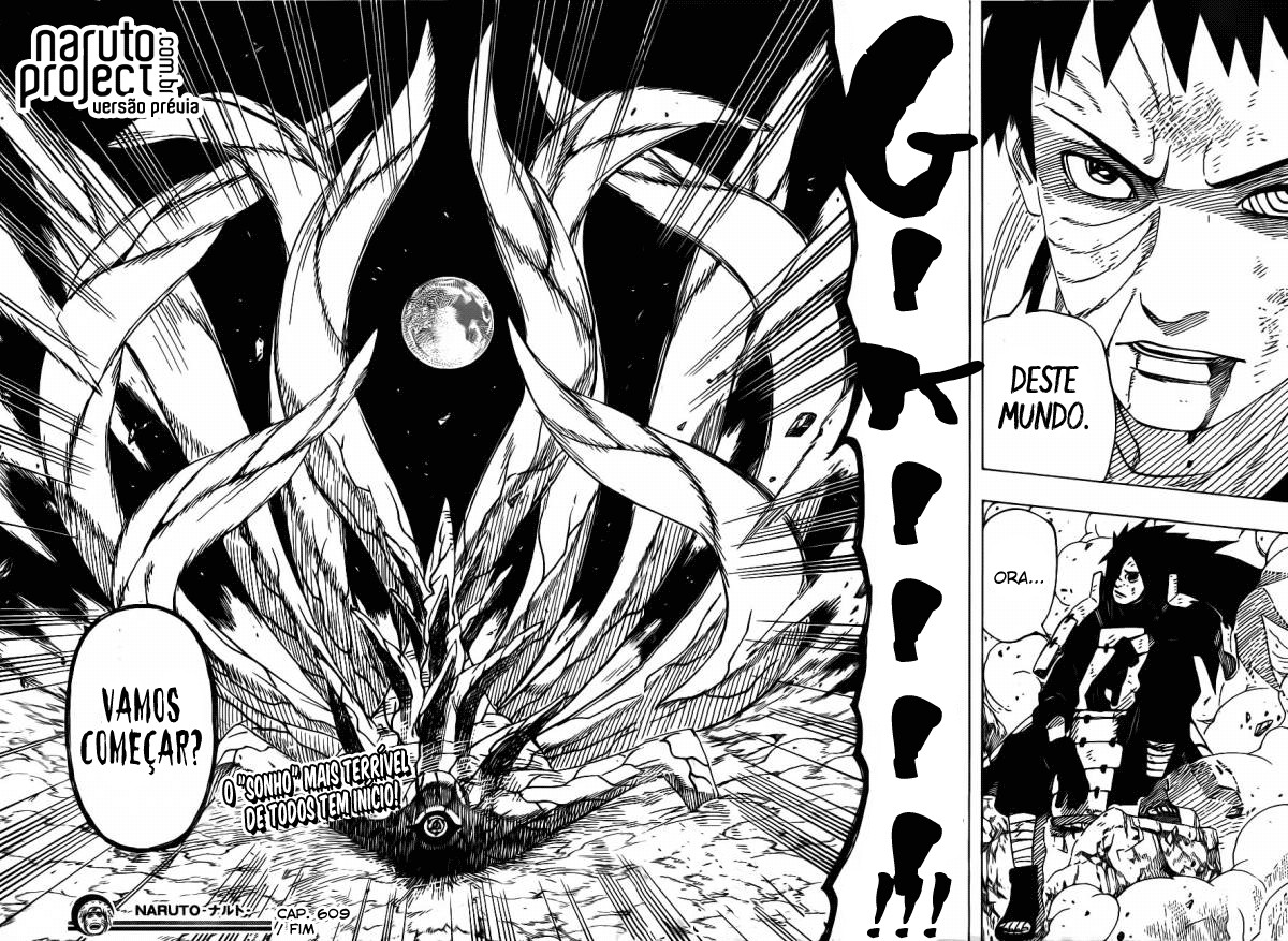 Universo Animangá: Naruto 610: O Juubi finalmente apareceu!