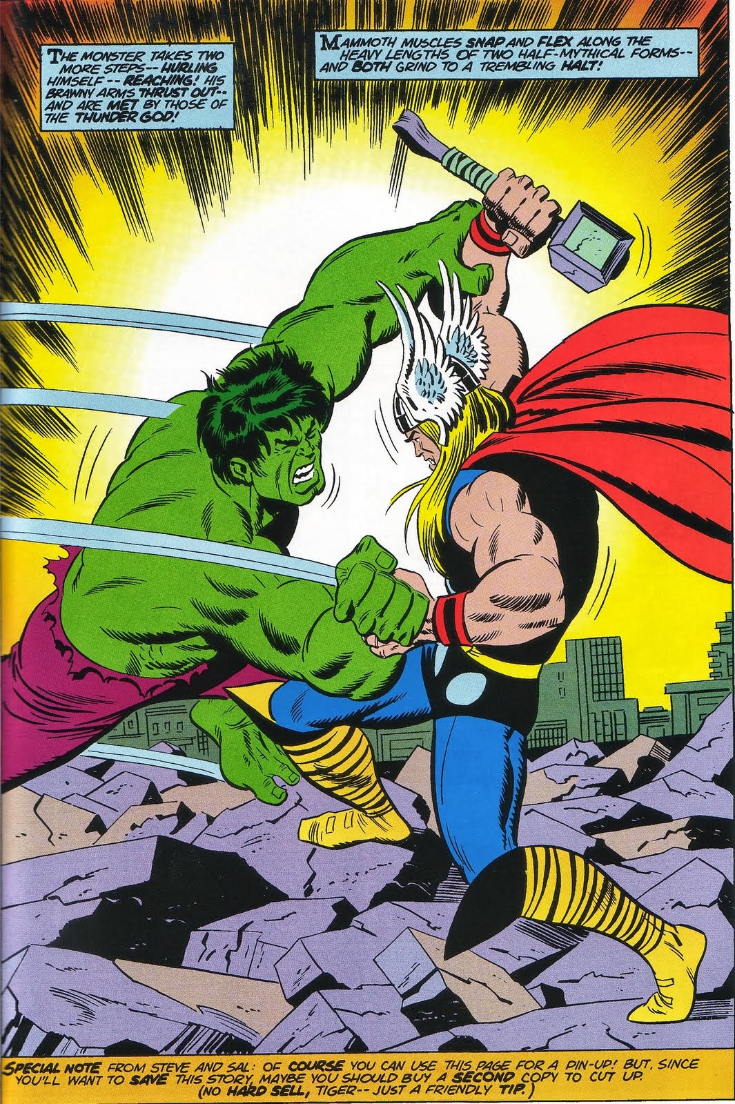 C is for Comics: Hulk vs Thor