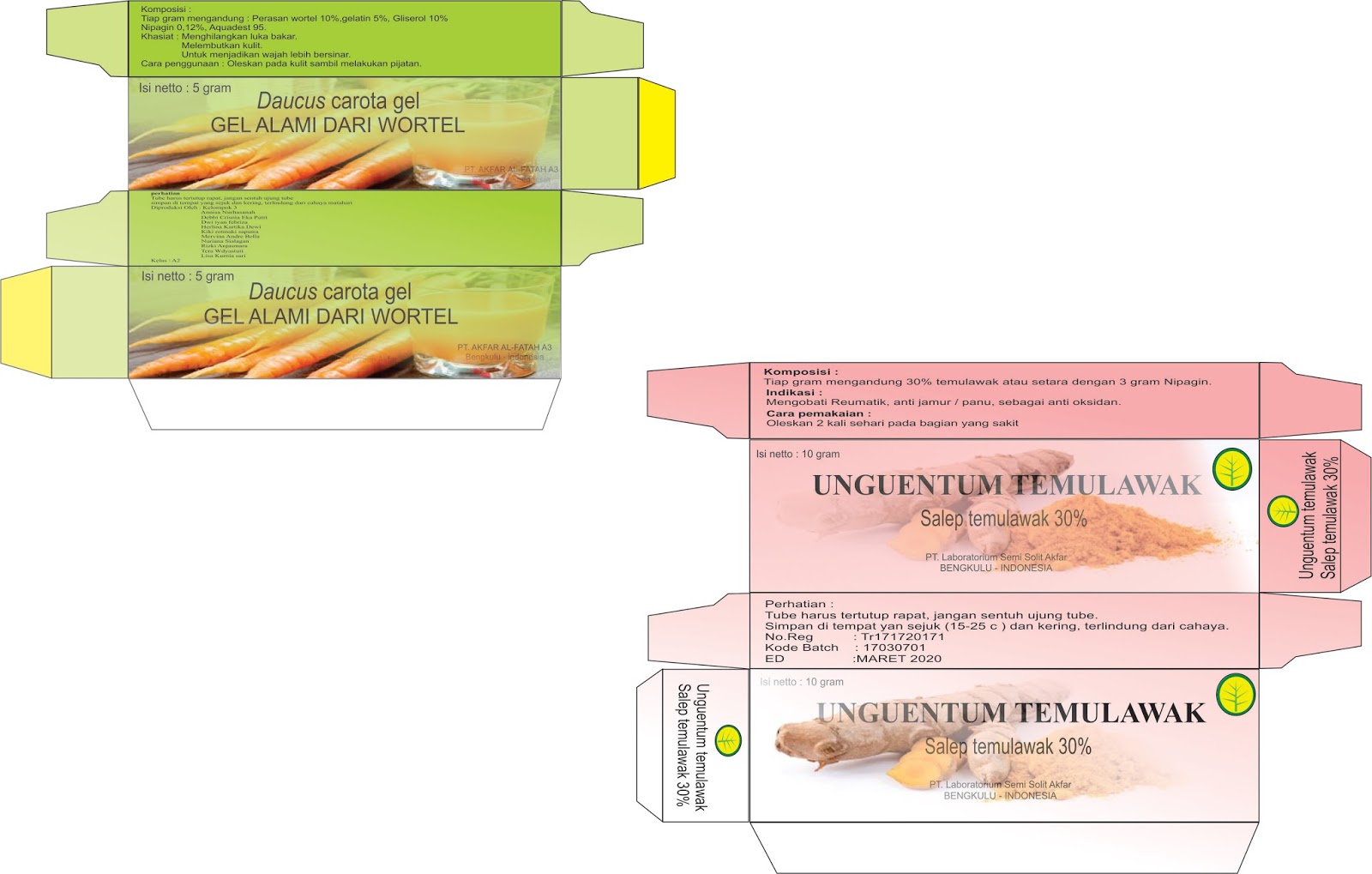 Hidup adalah pilihan: contoh kemasan salep
