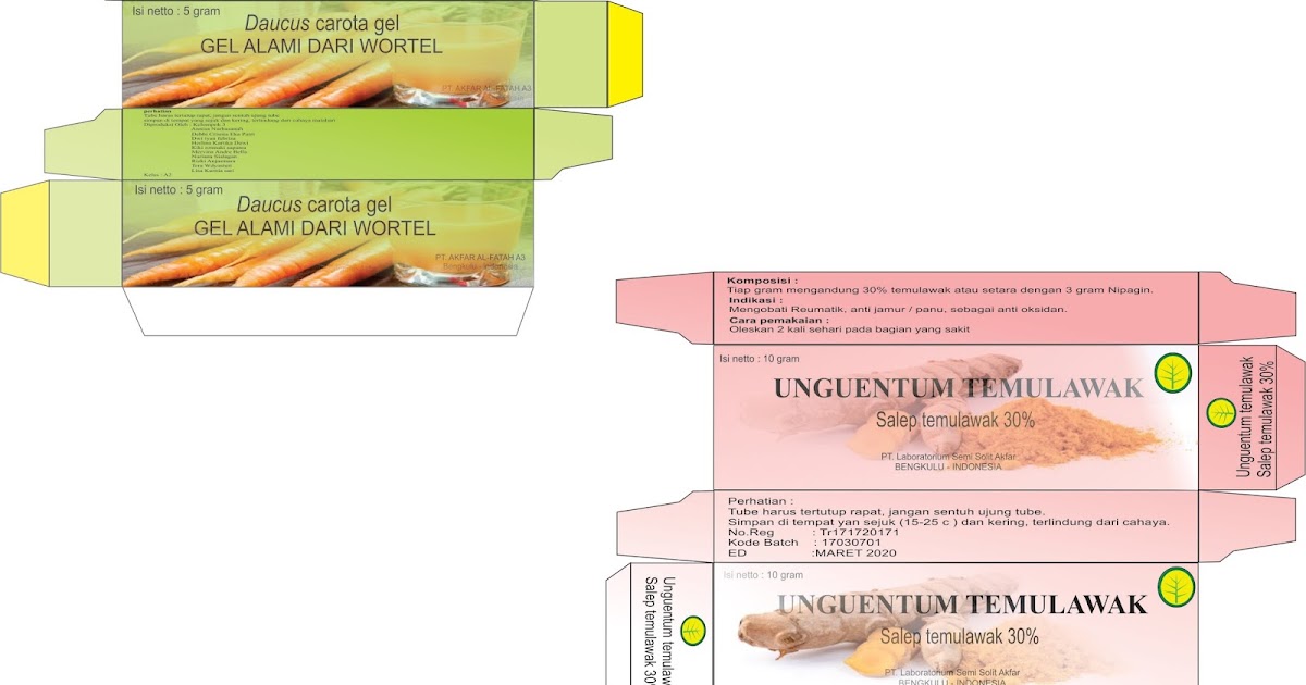 Hidup adalah pilihan: contoh kemasan salep