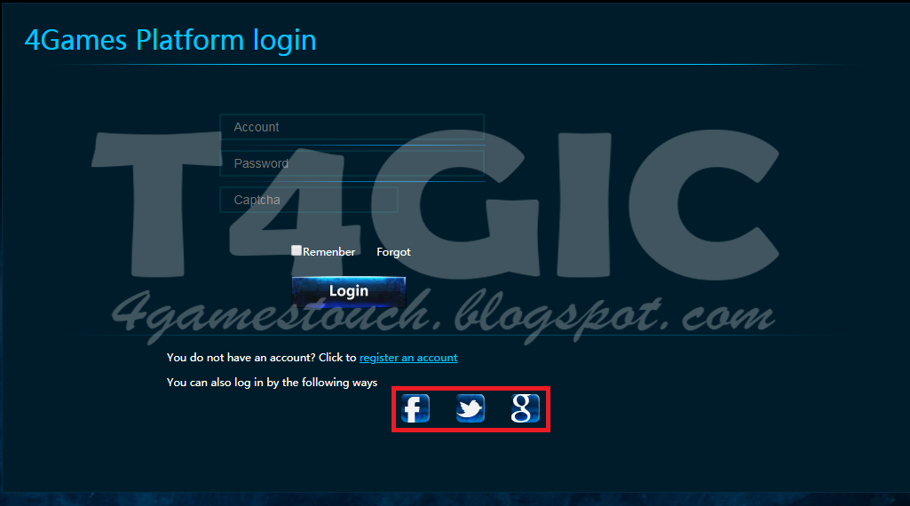 Touch 4Games Blog: How to bind your account