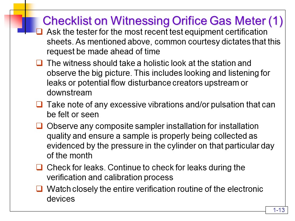 Calibration and Proving of Gas Meter - Kalibrasi Gas Metering