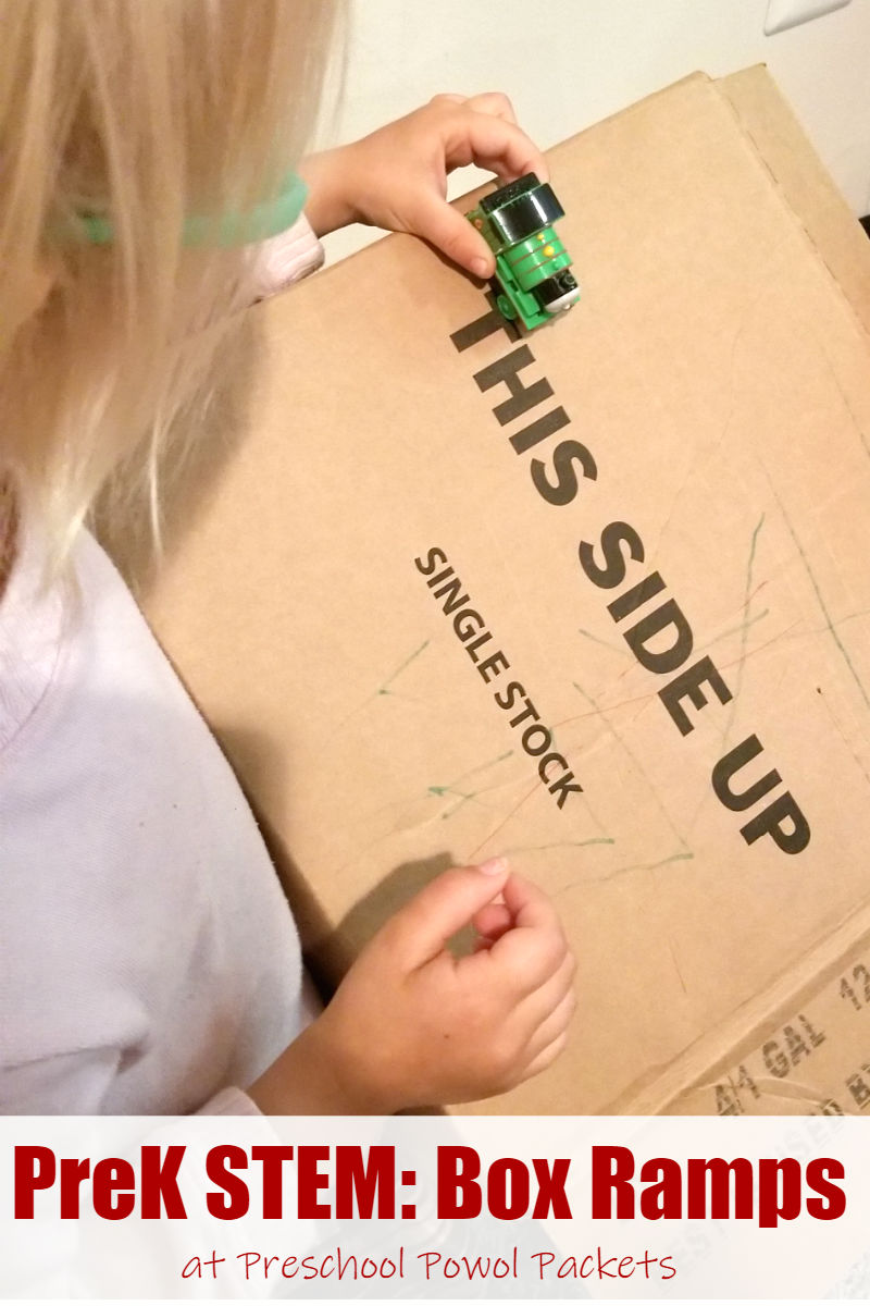 Preschool STEM: Box Ramps | Preschool Powol Packets