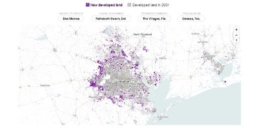 Maps Mania: Urban Sprawl in America