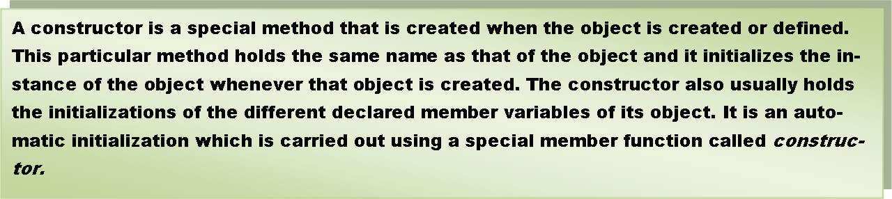 Object Oriented Programming With C Part 3 Constructors