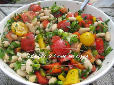La fille de l'anse aux coques: SALADE DE HARICOTS BLANCS ET TOMATES