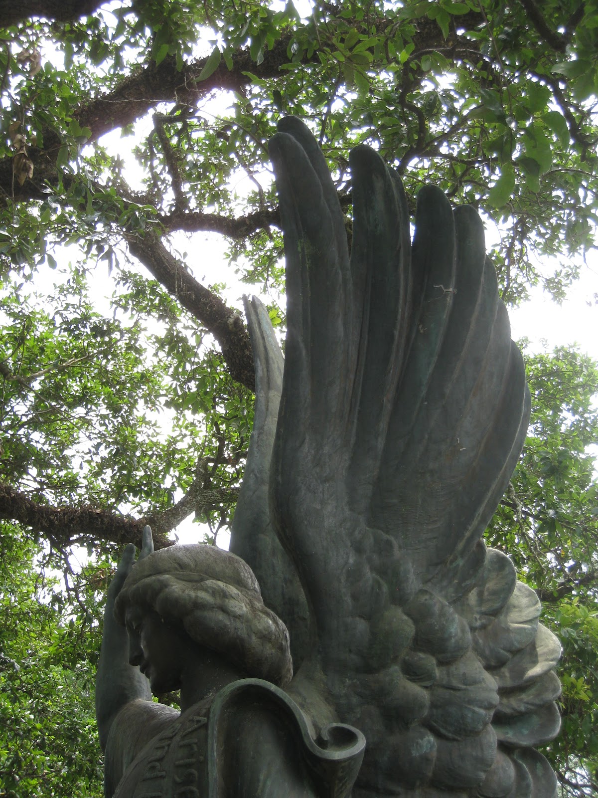 Rain in Lafayette: Giant Cement Angel Stole My Heart