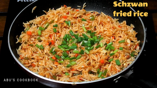 Schezwan fried rice | How to make schezwan fried rice | Spicy Schezwan ...