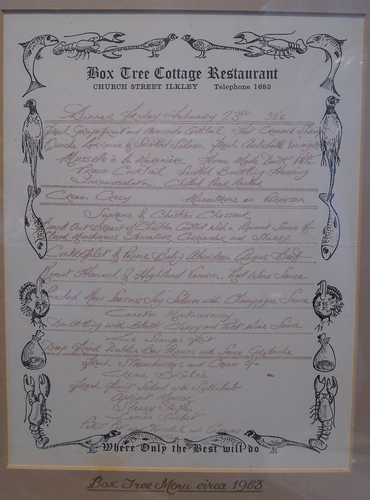 HUNGRY HOSS: The Box Tree, Ilkley