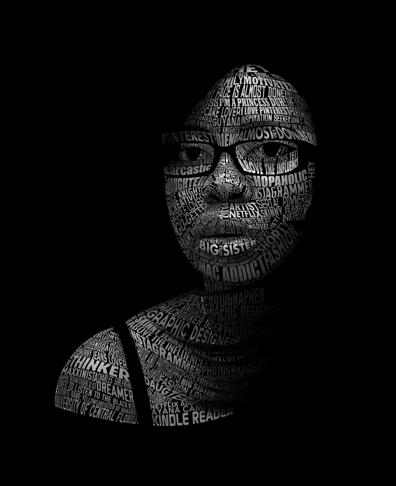 Mrs. Rotella's Camelot: Typography Portrait inspired by Robert Reed
