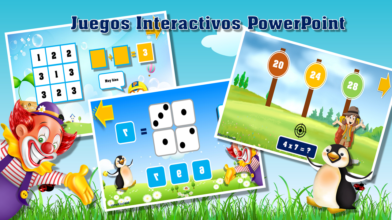 Juegos Interactivos PowerPoint - Pack de Matemáticas Infantil