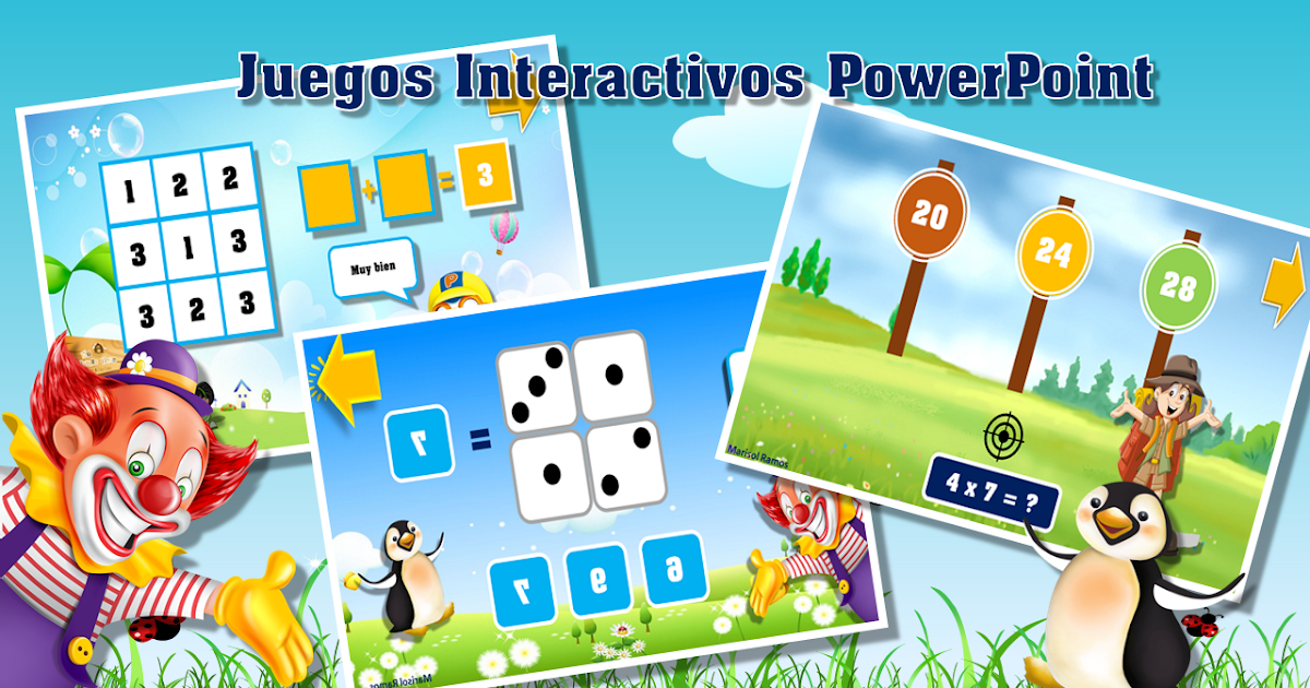 Juegos Interactivos PowerPoint - Pack de Matemáticas Infantil