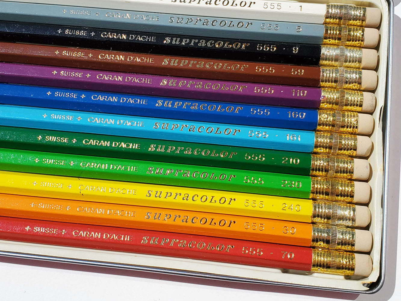 Fueled by Clouds & Coffee: Vintage Colored Pencils: Caran d’Ache ...