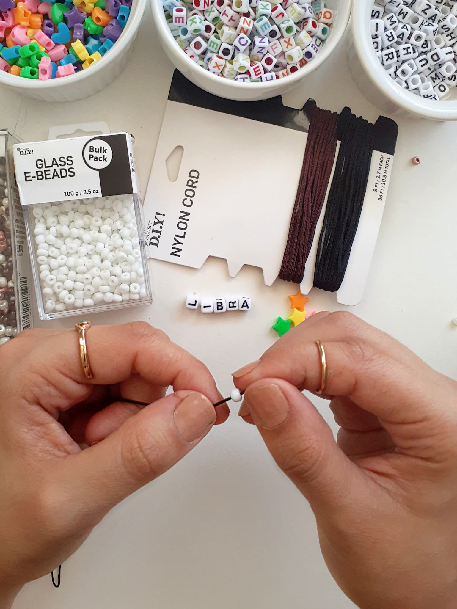 DIY Beaded Phone Charm - Opal Crown