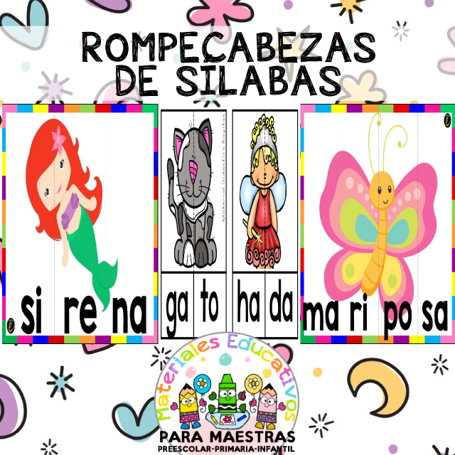 Rompecabezas de Sílabas | Materiales Educativos para Maestras