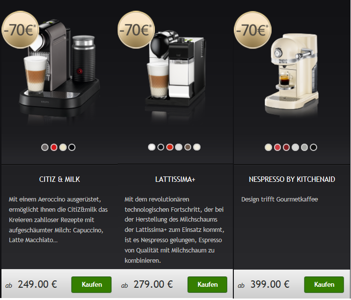 Wolke 2: Nespresso ... What else? [Kaufrausch]